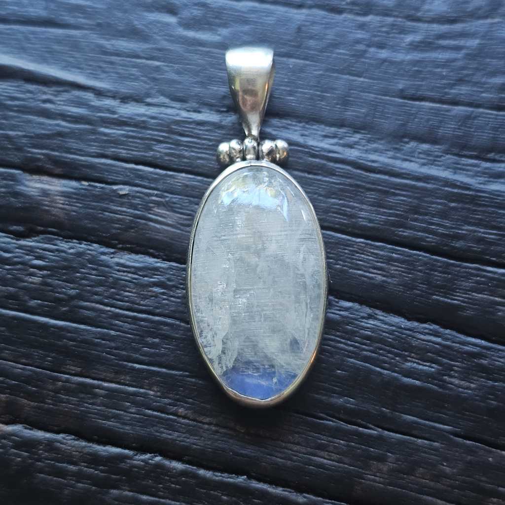 Blue Moonstone Pendant | Divine Feminine – Divine Crystal Heart
