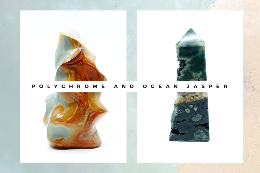 Polychrome Jasper and Ocean Jasper – Divine Crystal Heart