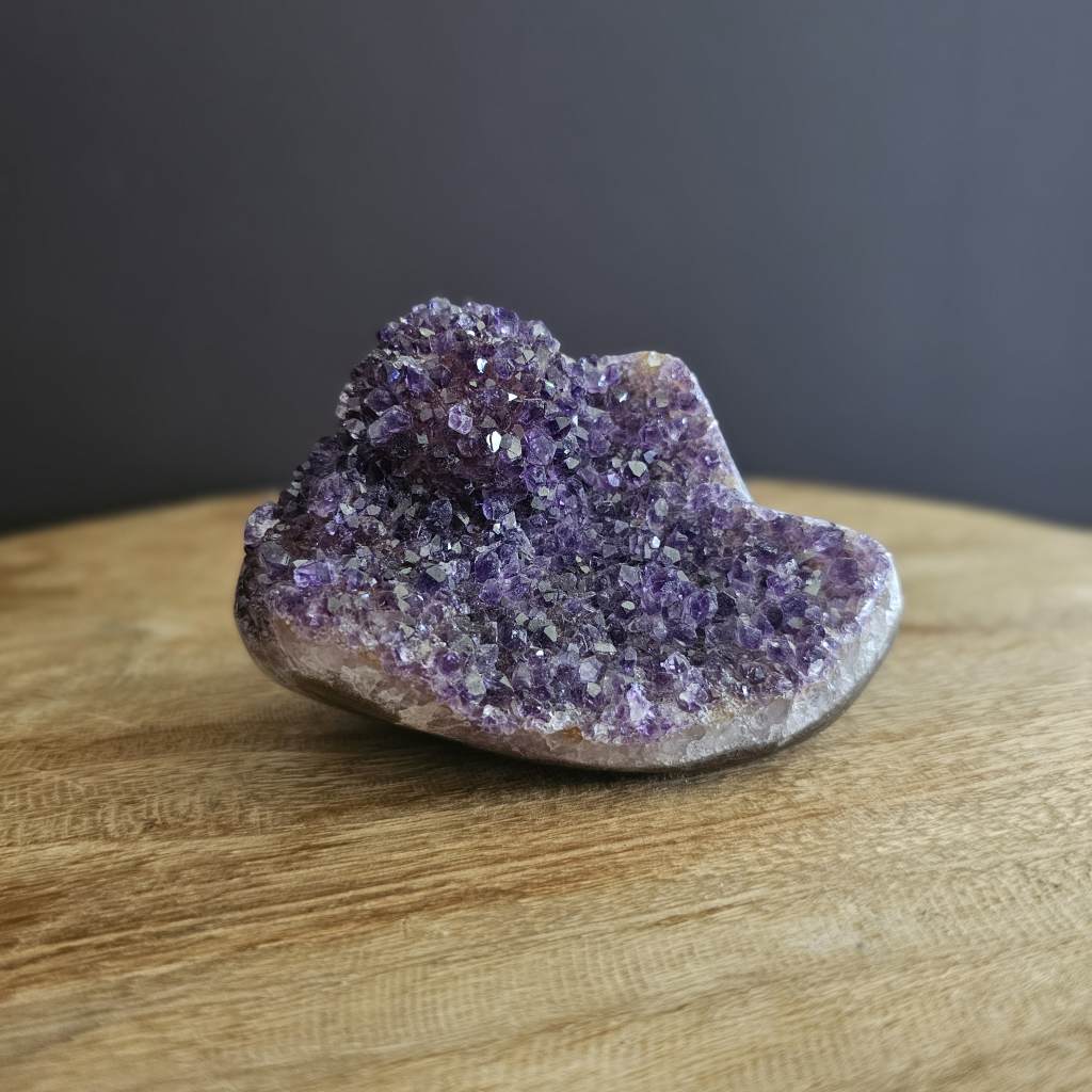 Amethyst With Red Amethyst Inclusions | Geode 534gms – Divine Crystal Heart