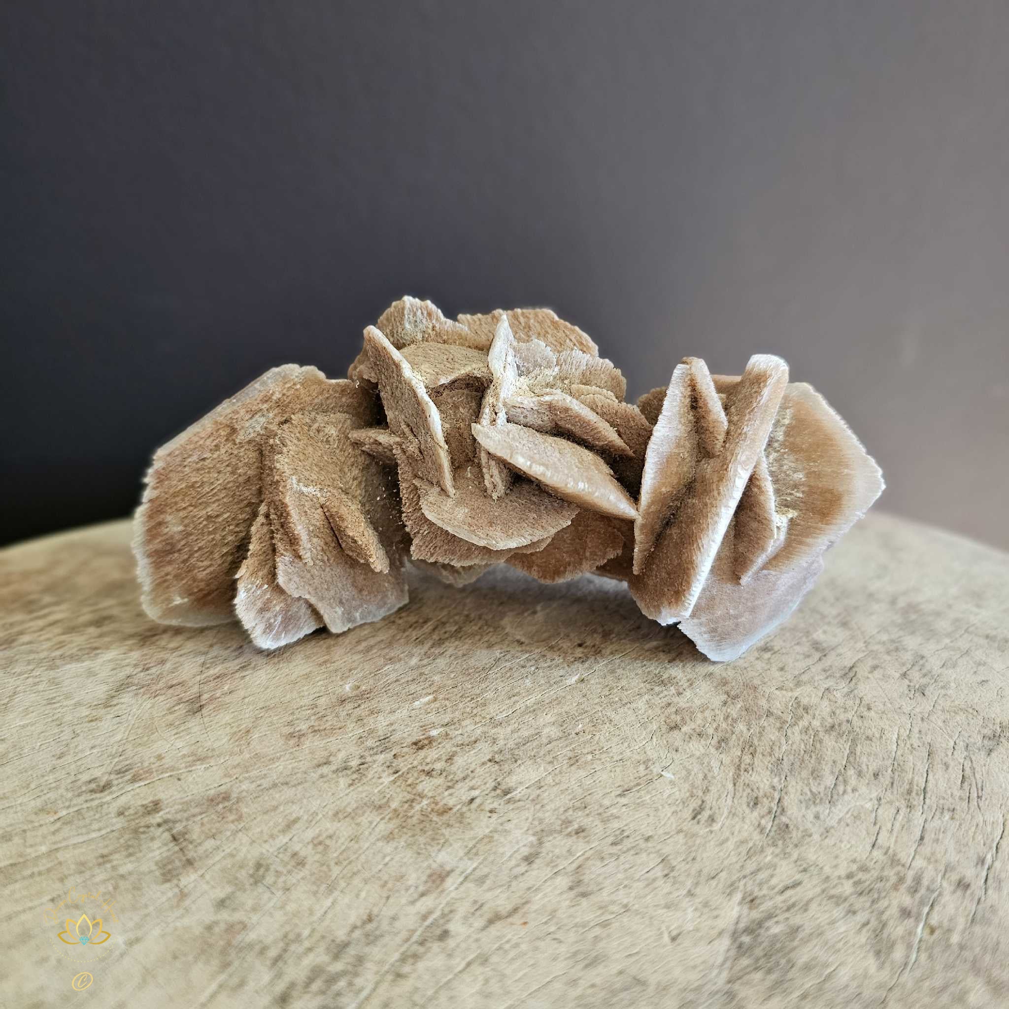 Gypsum Rose (Selenite) | Specimen 206gms – Divine Crystal Heart