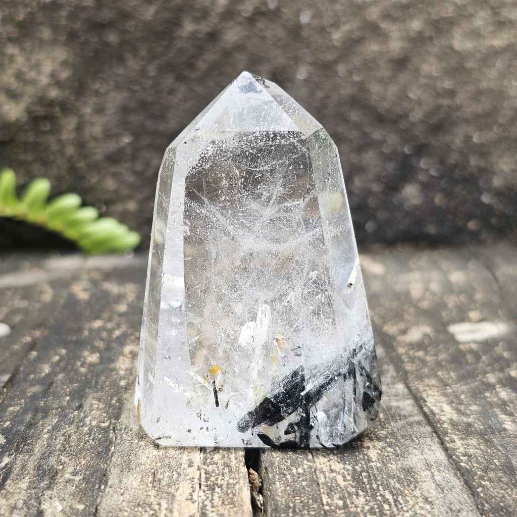 Inclusion, Rutilated Quartz | Wispy Shadow – Divine Crystal Heart