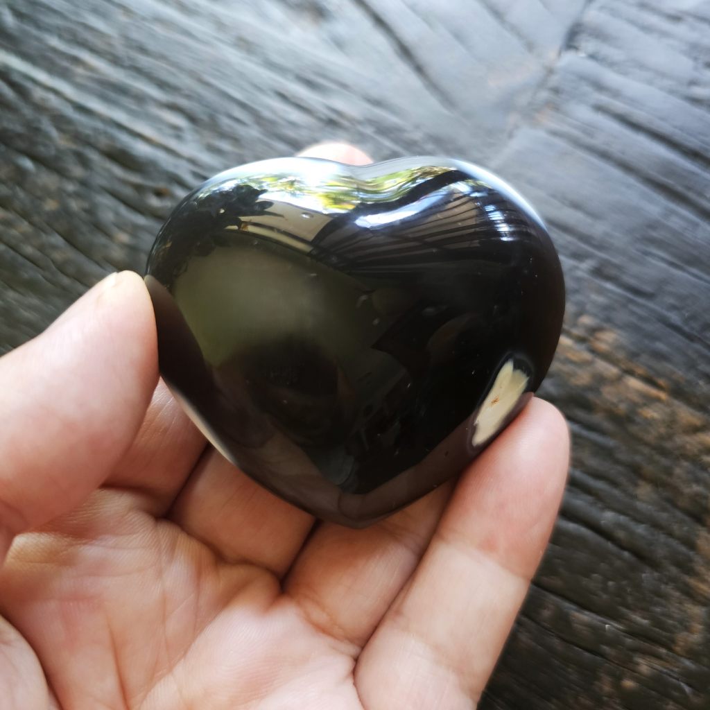 Orca Agate | Heart 109gms – Divine Crystal Heart