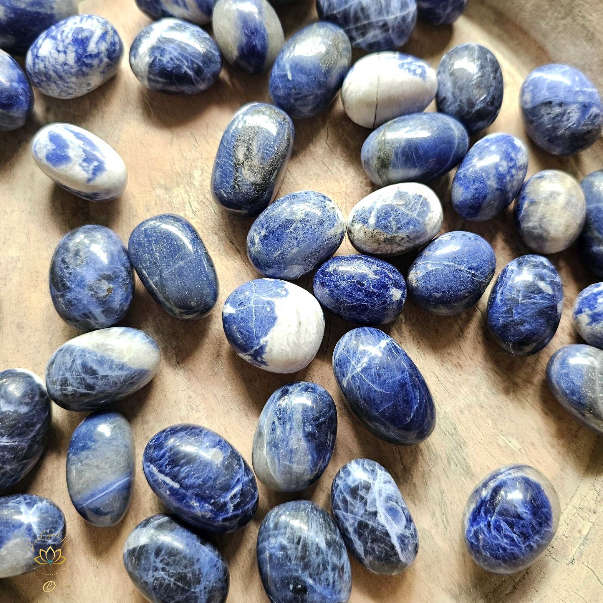 Sodalite Tumbled Stones – Divine Crystal Heart